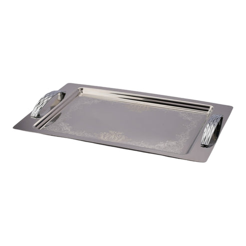 Rectangular Tray With Handles - Silver – Sheffield Stores